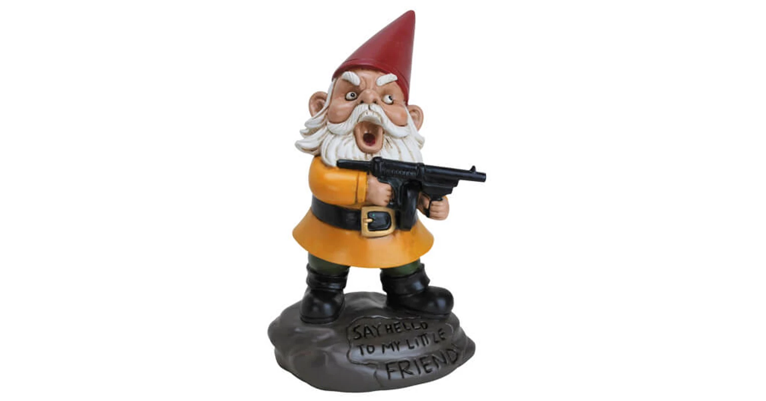 Őrült Kerti Törpe - Gépfegyveres - Ajándék Ötletek – Crazyshop ajándék ...